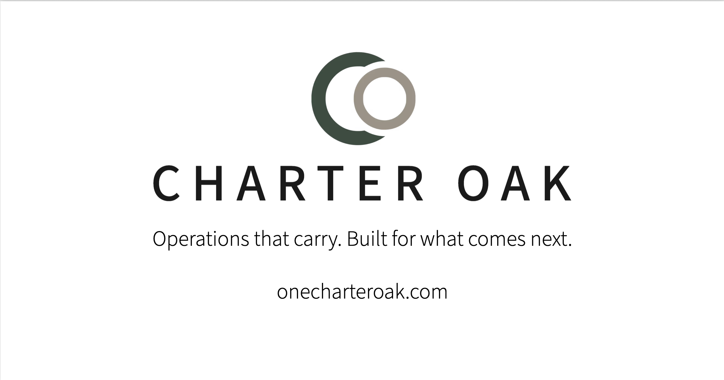 Charter Oak - Operations That Carry